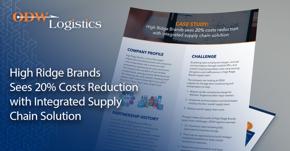 High Ridge Brands Sees 20% Costs Reduction with Integrated Supply Chain ...